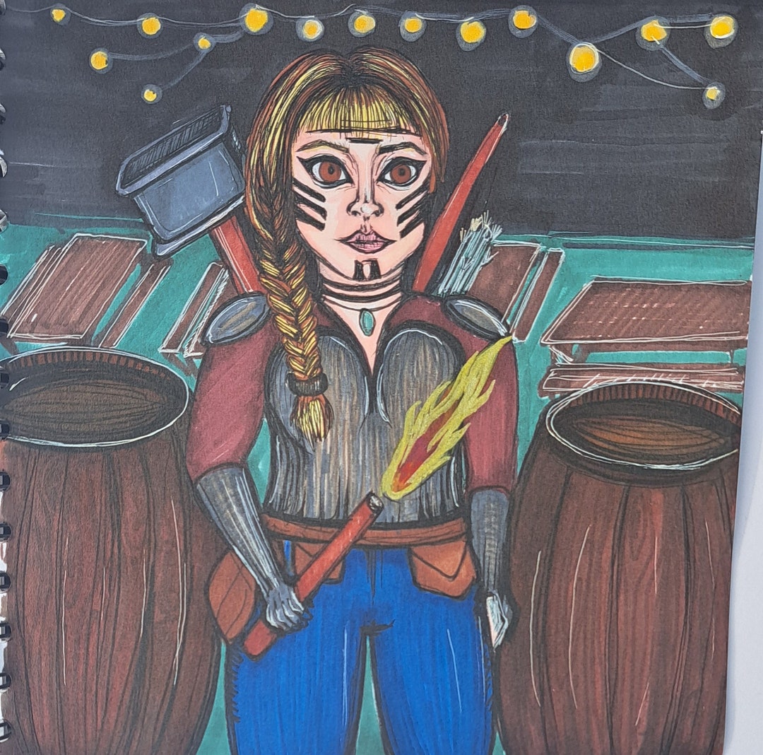 Custom Hand Drawn Dnd/fantasy Character - Etsy