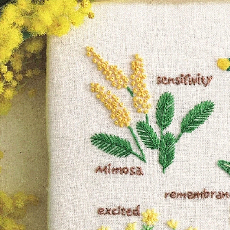 Happy Yellow Flowers Embroidery DIY Kit - Cute Flower Pattern for ...