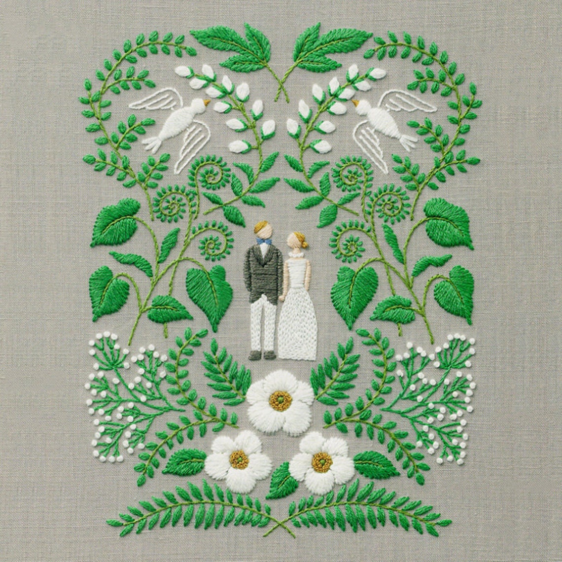 Wending Embroidery Kit: Beginner Needlecraft, Modern Wall Art - Etsy