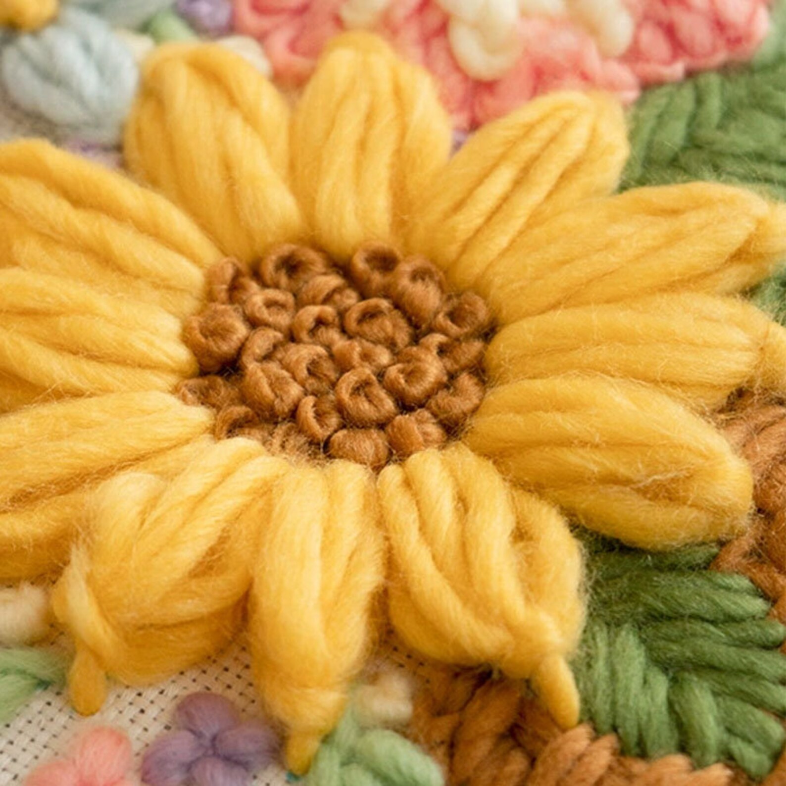 Poke Embroidery DIY Kit Embroidery Flower Basket Painting for Beginners ...