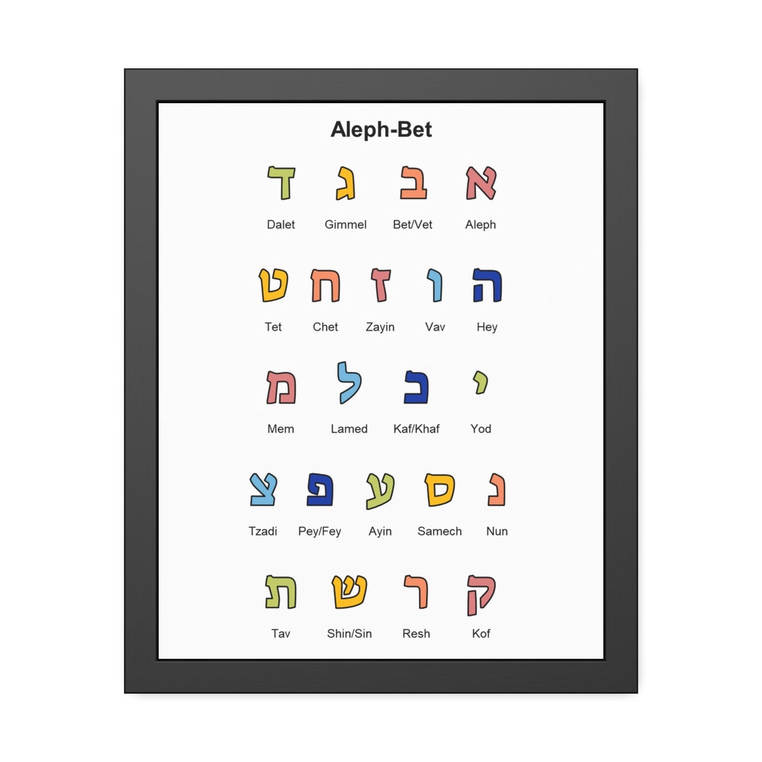 Aleph Bet Hebrew Alphabet Download | Hebrew Download - Etsy