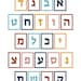 Aleph Bet Hebrew Alphabet Color Blocks Download | Hebrew Alphabet ...