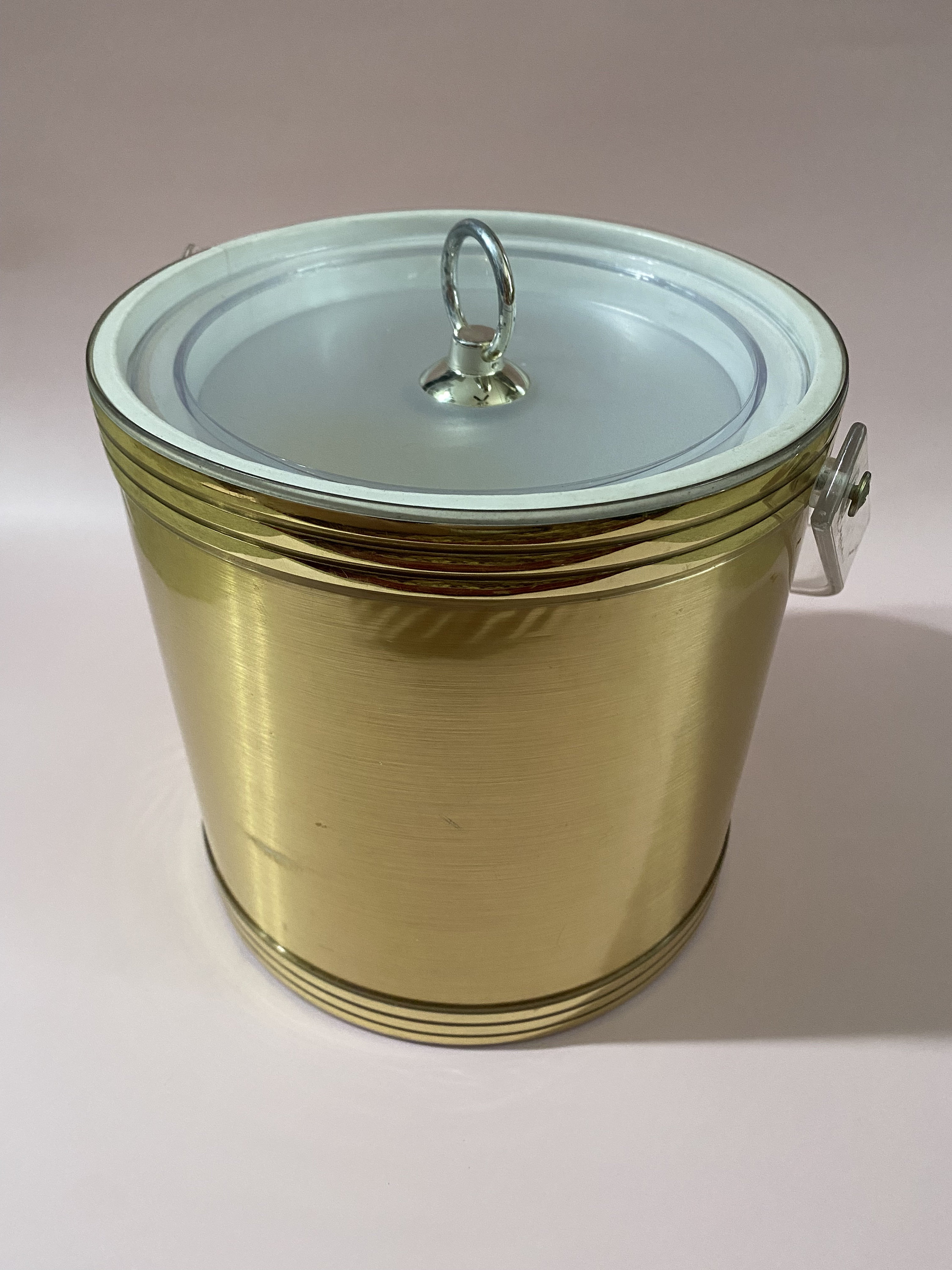 Vintage Gold MCM Ice Bucket - Etsy