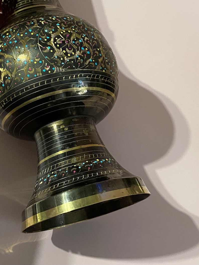 Bronze Made in Pakistan Hand Painted and Carved Wedding Vases - Etsy