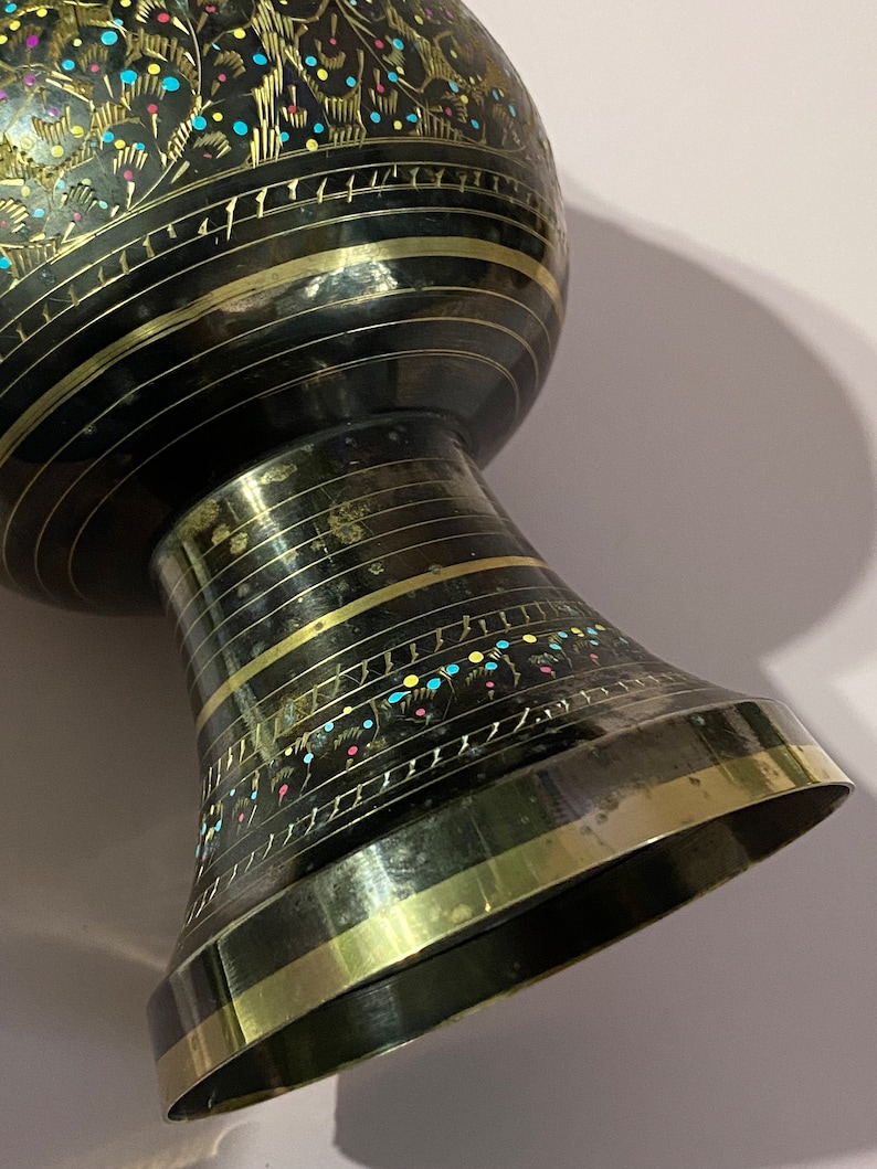 Bronze Made in Pakistan Hand Painted and Carved Wedding Vases - Etsy