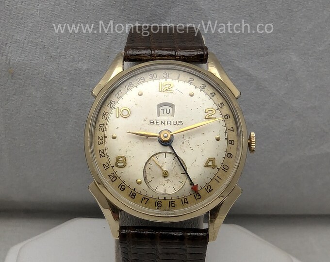 1950s Benrus Pointer Calendar Watch - Etsy