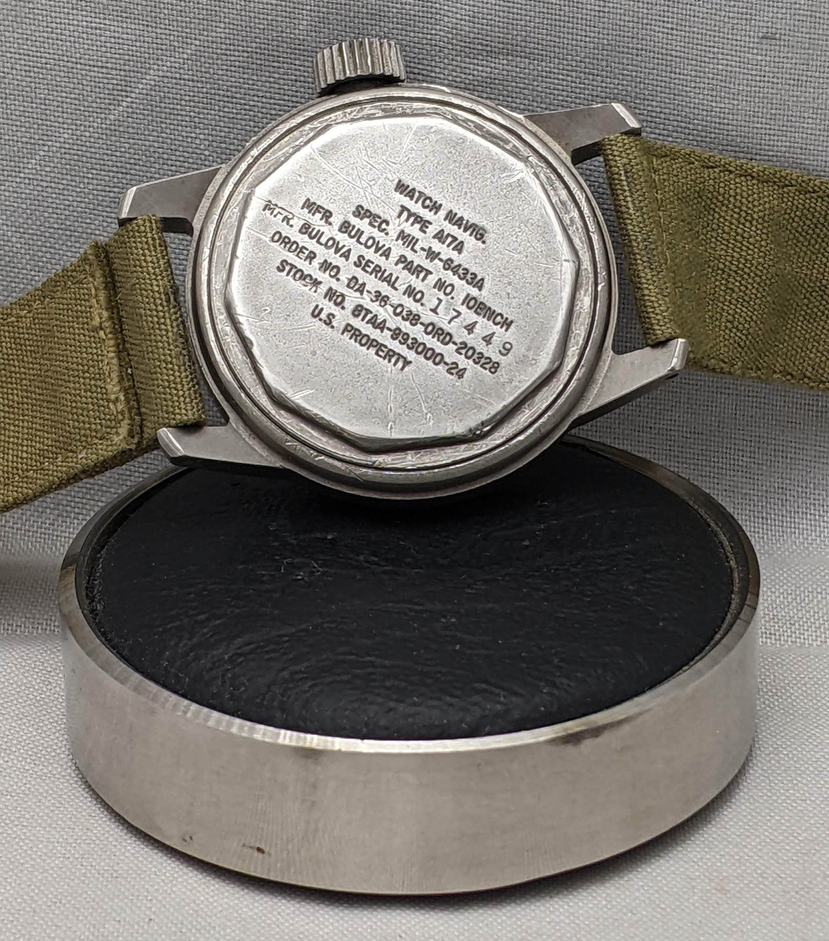 1958 Bulova Military Issue Watch - Etsy