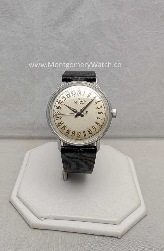 1960s Alpha Twenty-Four Hour Watch - Gem