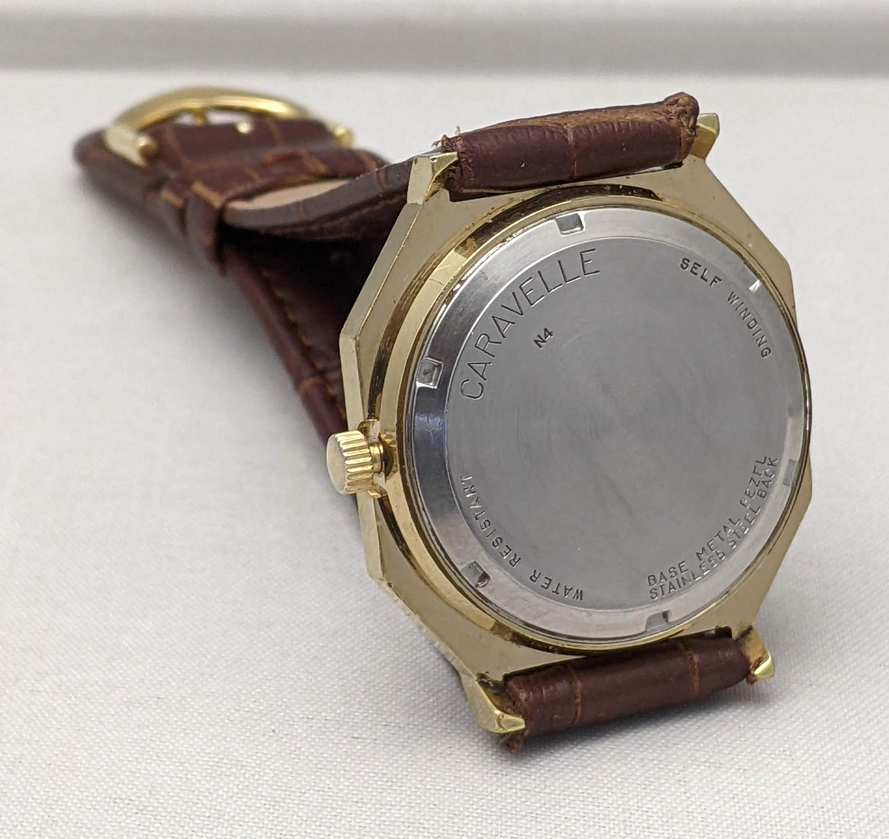 1974 Caravelle Automatic Calendar Watch - Etsy