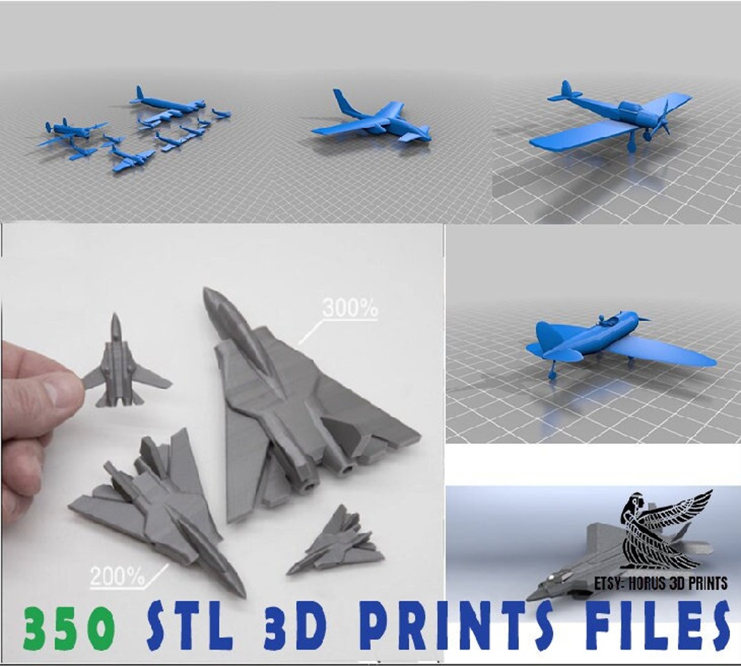 350 Plane STL Files Print Ready 3D Model 3D Printing - Etsy