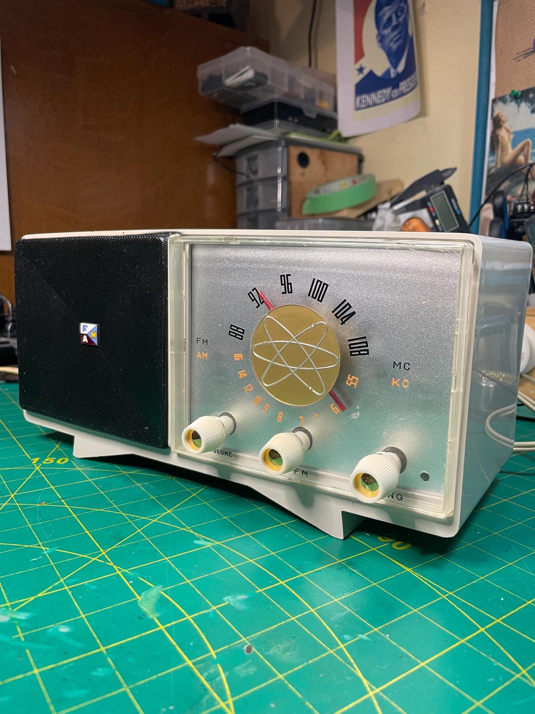1959 AM/FM Atomic Radio - Etsy