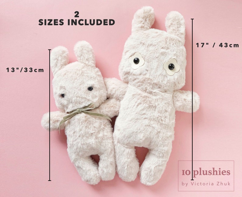 Simple Bunny Plushie Sewing Pattern PDF Instant Download - Etsy
