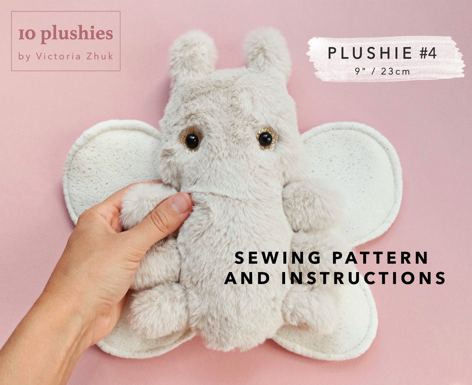 Butterfly Moth Plushie Sewing Pattern and Instructions - Etsy UK