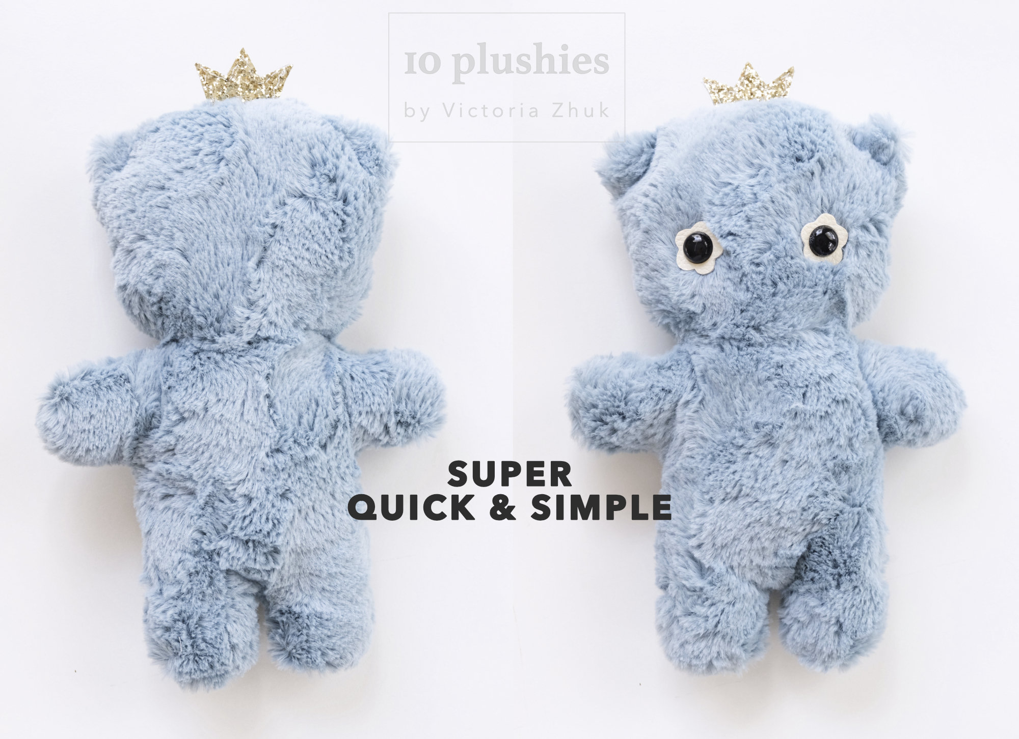 Simple Plushie Sewing Pattern PDF Instant Download - Etsy UK