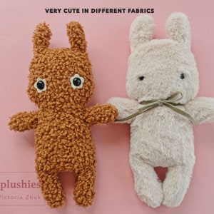 Simple Bunny Plushie Sewing Pattern PDF Instant Download - Etsy
