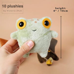 Frog Mage PDF Sewing Pattern – Kawaii Plushie Toy – DIY Stuffie ...