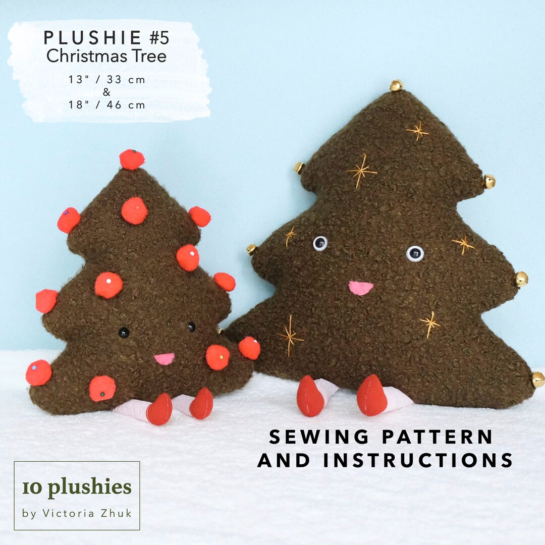 Christmas Tree Plushie Sewing Pattern and Instructions - Etsy