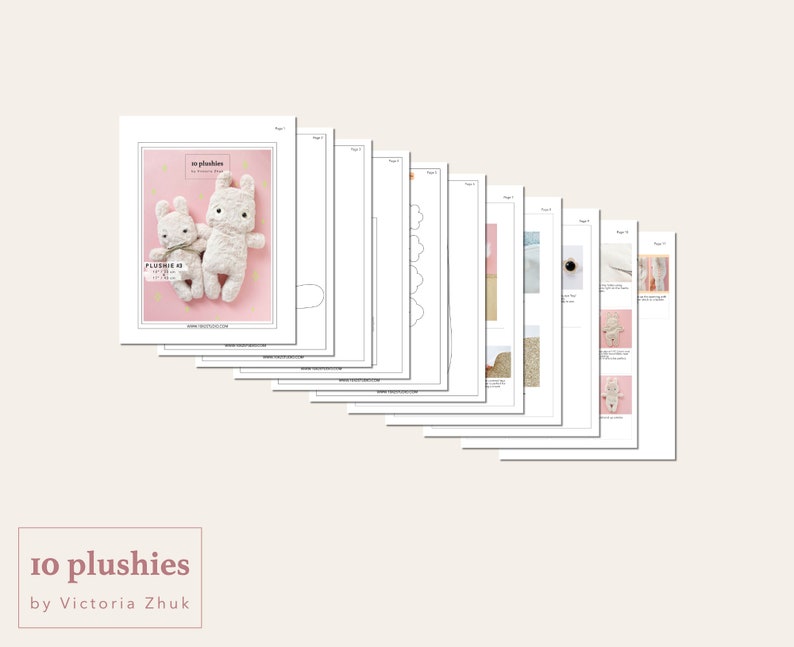 Simple Bunny Plushie Sewing Pattern PDF Instant Download - Etsy