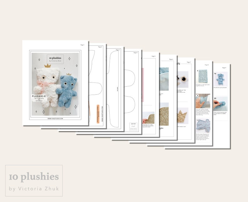 Simple Plushie Sewing Pattern PDF Instant Download - Etsy