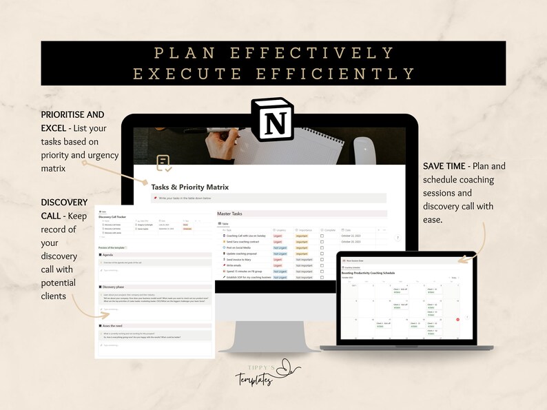 Notion Template Coaching Planner Portal, Coach Client Onboarding Portal, Notion Coaching Program ...