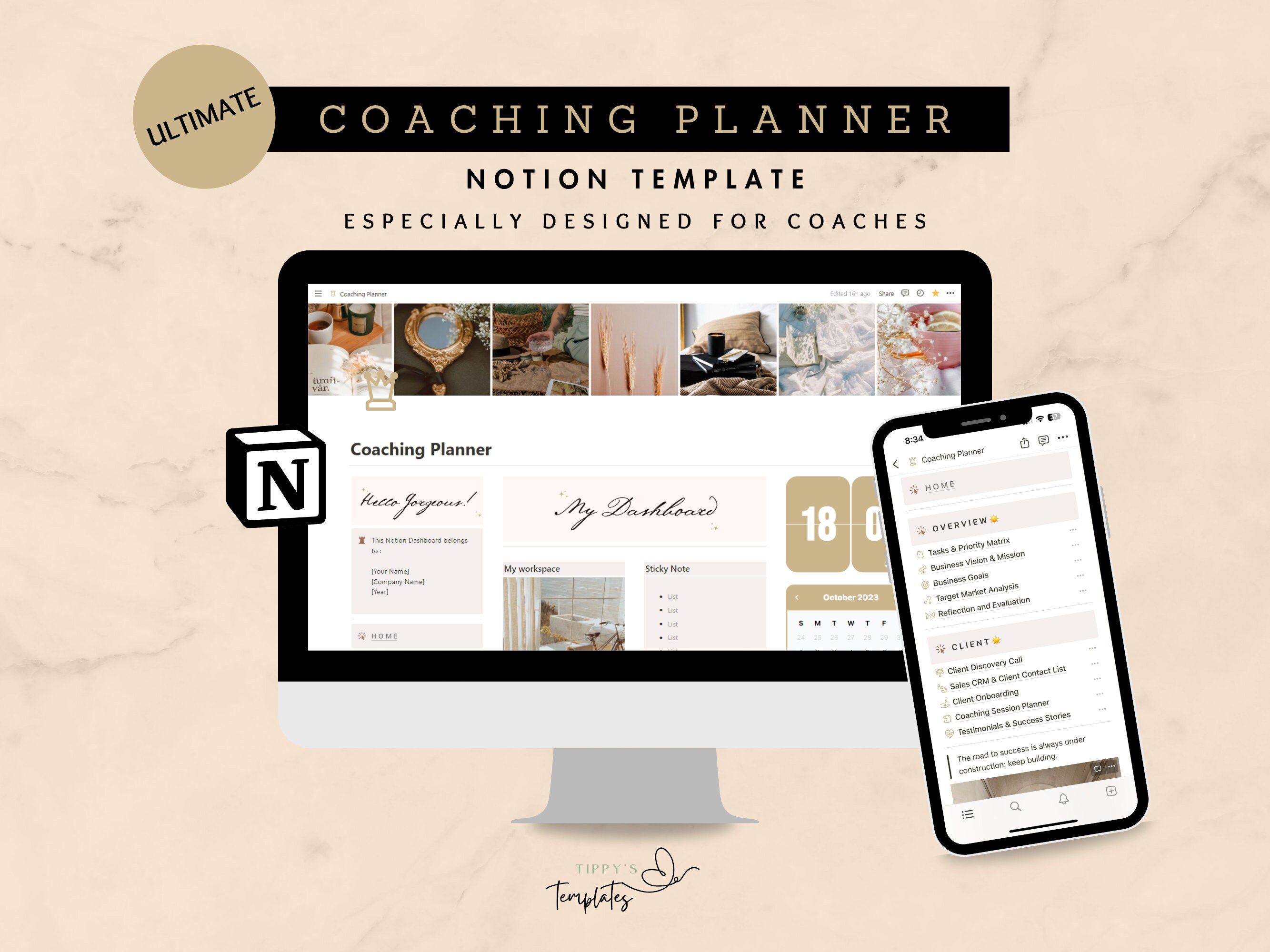 Notion Template Coaching Planner Portal, Coach Client Onboarding Portal ...
