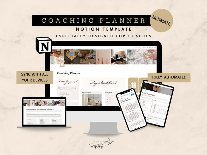 Notion Template Coaching Planner Portal, Coach Client Onboarding Portal, Notion Coaching Program ...