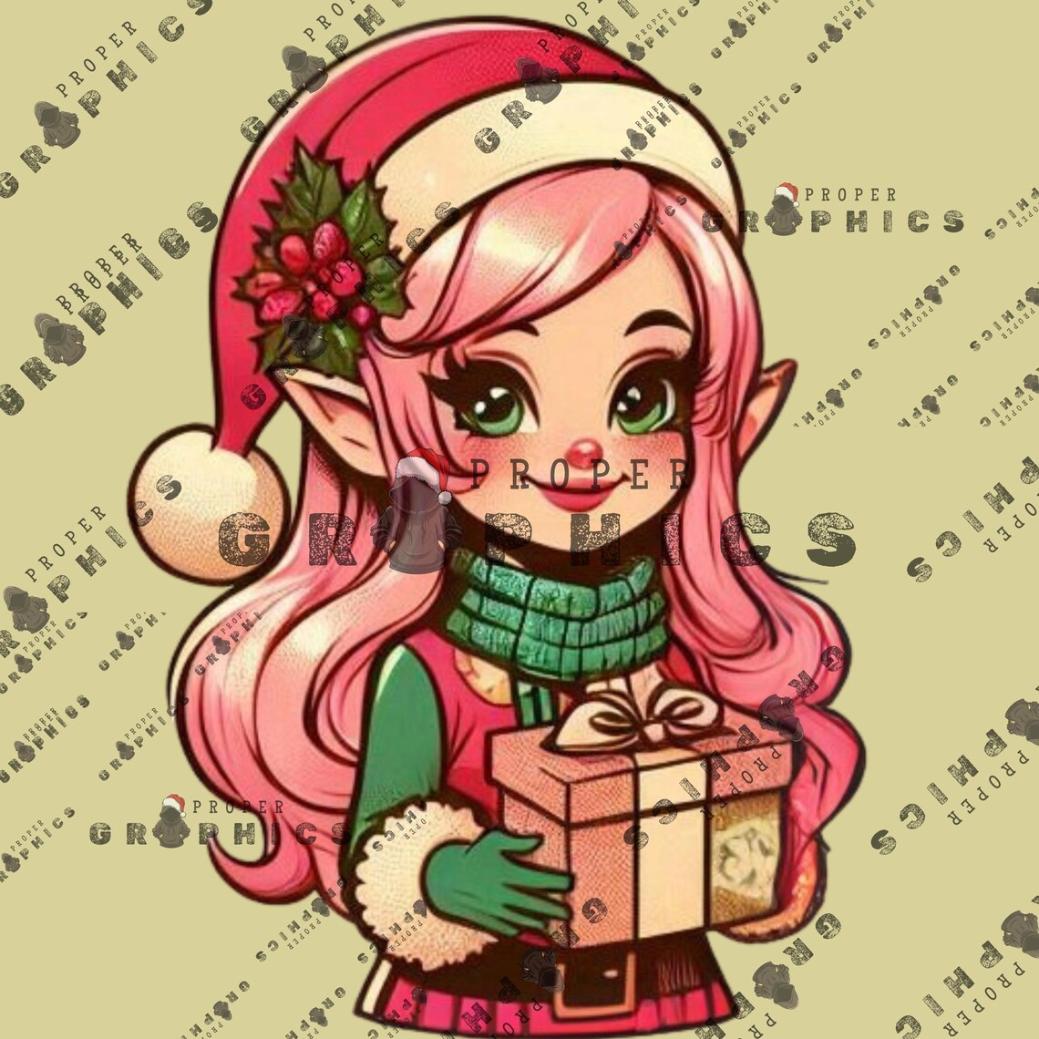 3 Christmas Elves Elf Triplets Santa's Little Helpers Christmas PNG ...