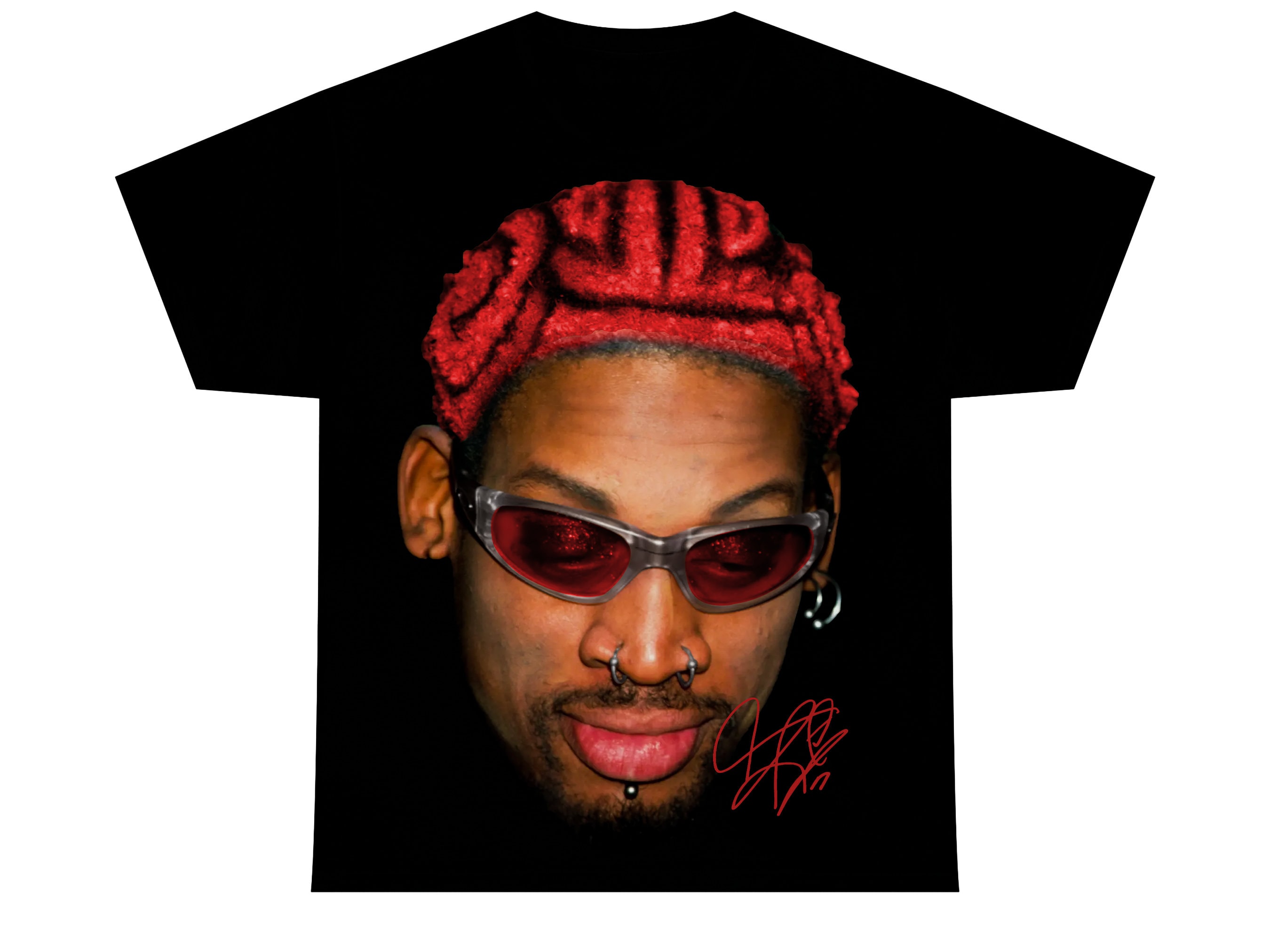 DENNIS RODMAN T-SHIRT Rare Black Homage Vintage Rap Tee Hip - Etsy