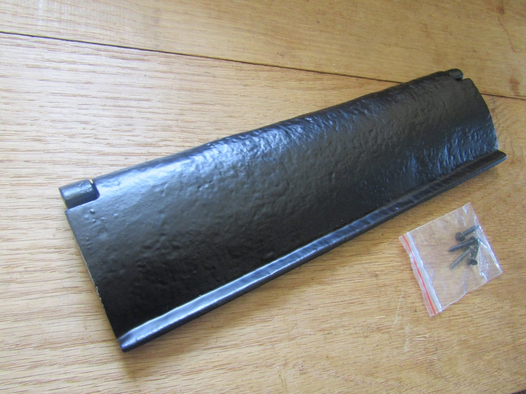 BLACK ANTIQUE INNER Flap Tidy Cast Iron Rustic Vintage Old Style ...