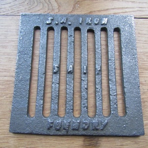 SQUARE Slanted Flat Cast Iron Gully Grid Driveway Drain Cover Drainage ...