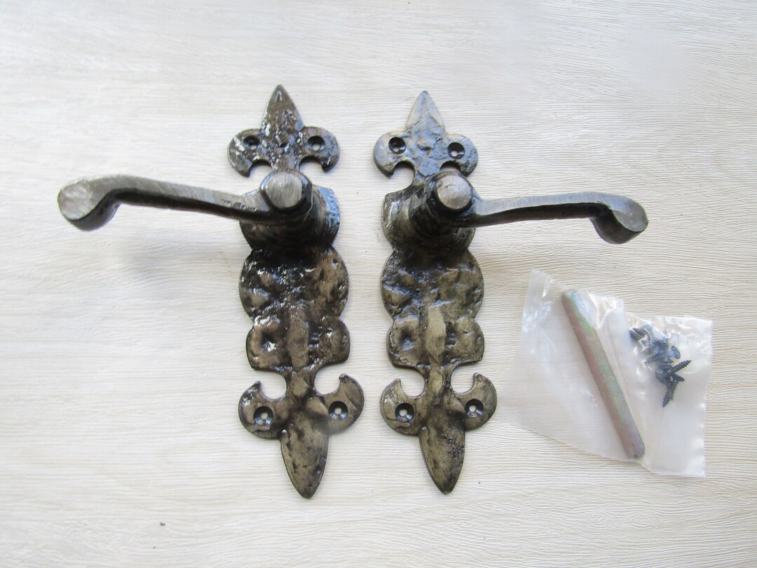 Rustic Iron Lever Door Handles Cast Iron Lever Latch Mortice Door ...