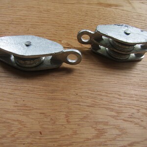 Cast Iron CORD CABLE PULLEY Single/double Eye Pulley Galvanised - Etsy