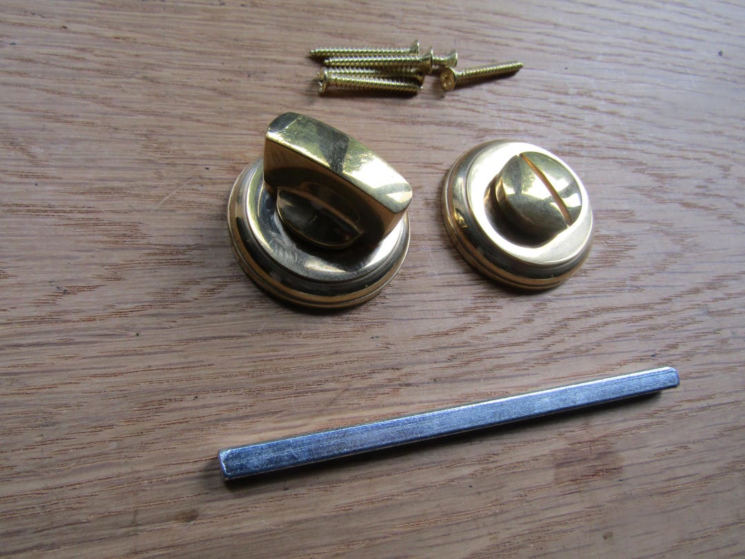 Bathroom Thumb Turn Toilet Lavatory WC Door Lock Indicator Emergency ...