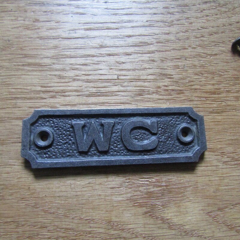 Wc Sign - Etsy