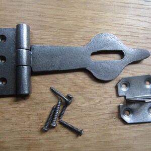 Rustic Iron Vintage Safety Hasp and Staple Latch Lock Blanket Box Trunk ...