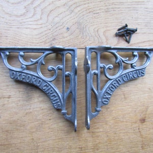 Rustic Iron Shelf Brackets Scaffold Victorian Old Vintage Retro ...