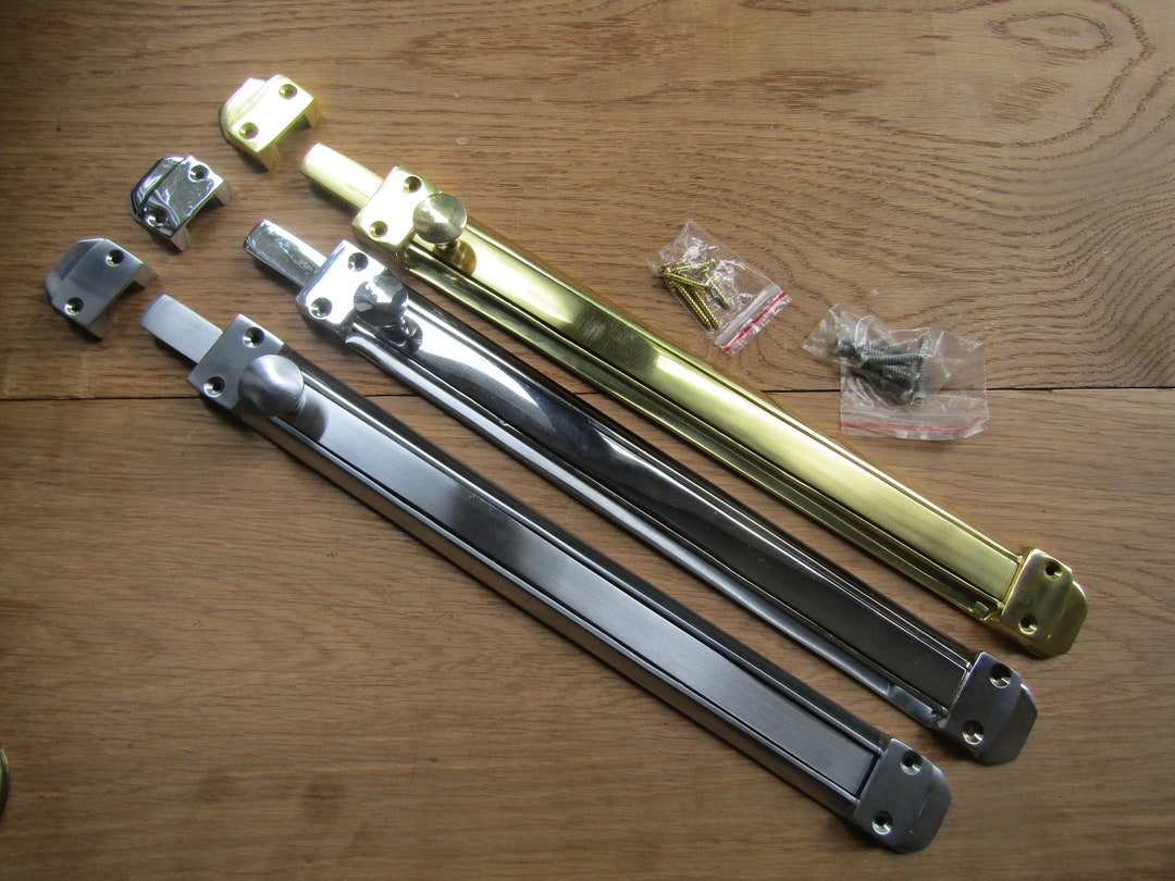 SURFACE DOOR BOLT Tower Barrel Stable Security Slide Shoot Bolt ...