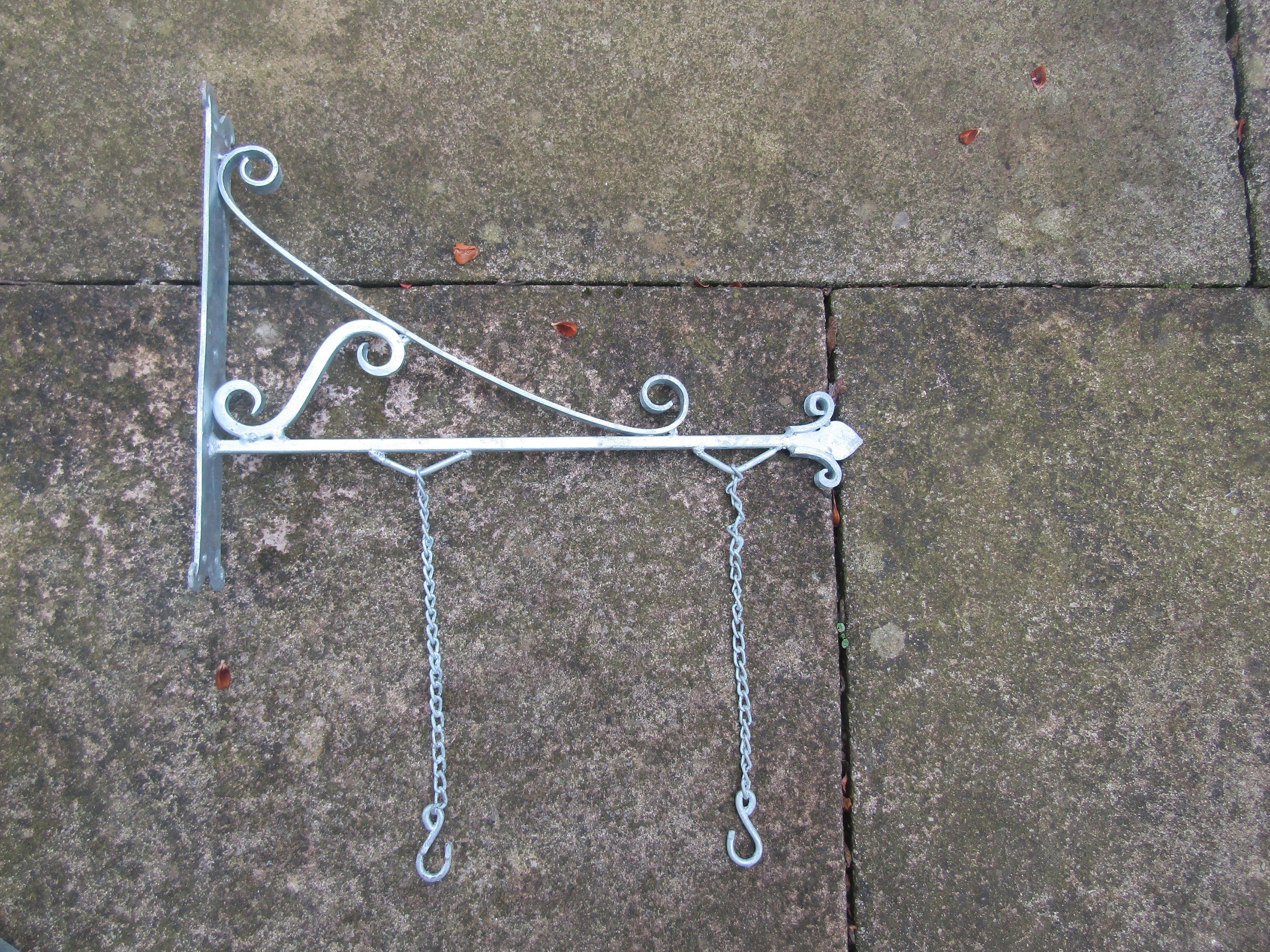 HAND FORGED Iron Blacksmith Sign Board Hanging Bracket Shop Sign House ...