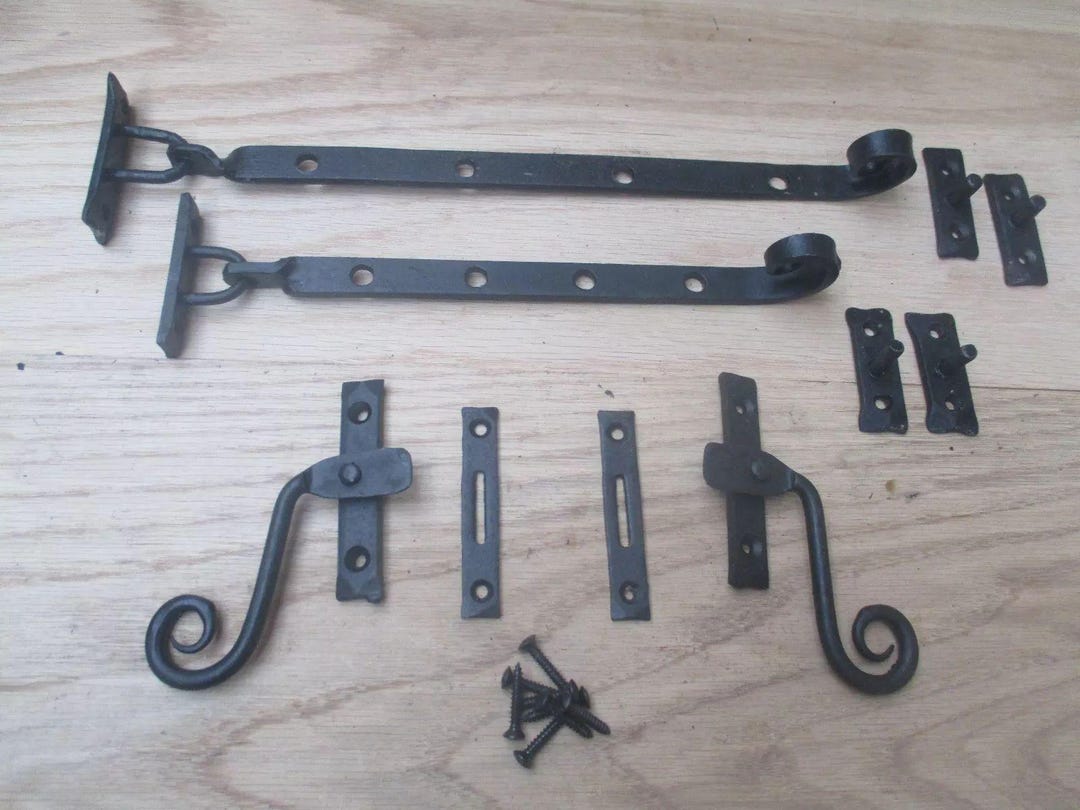 Rustic Iron Vintage Window Fittings Stay Arm Fastener Old English ...