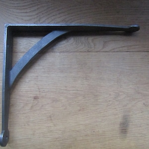 PAIR of PENNY END Solid Cast Iron Heavy Duty Rustic Vintage Industrial ...