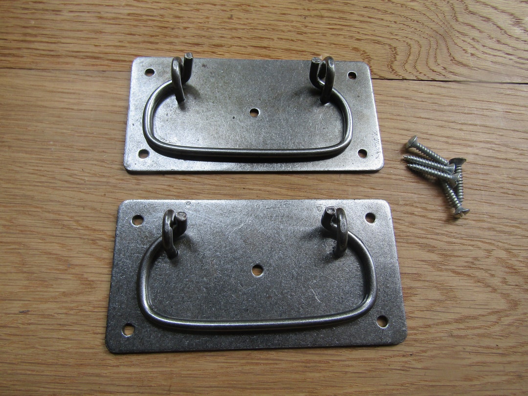 CHEST HANDLE Rustic Vintage Old Style Drop Bar Chest Trunk Lifting ...