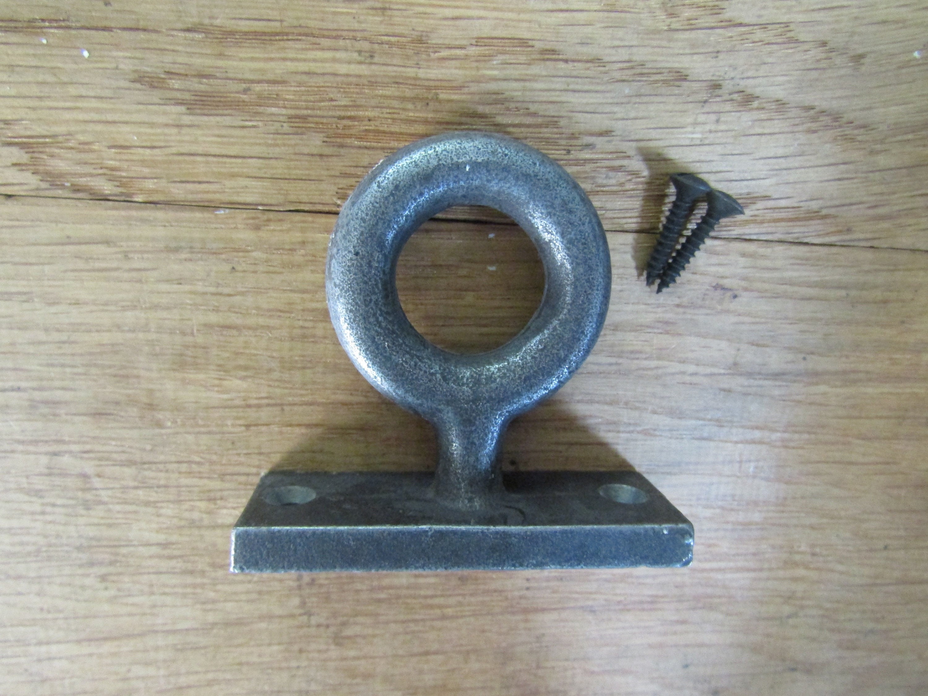 Vintage Rustic Cast Iron Ceiling Rose EYE LOOP Hook Plate - Etsy