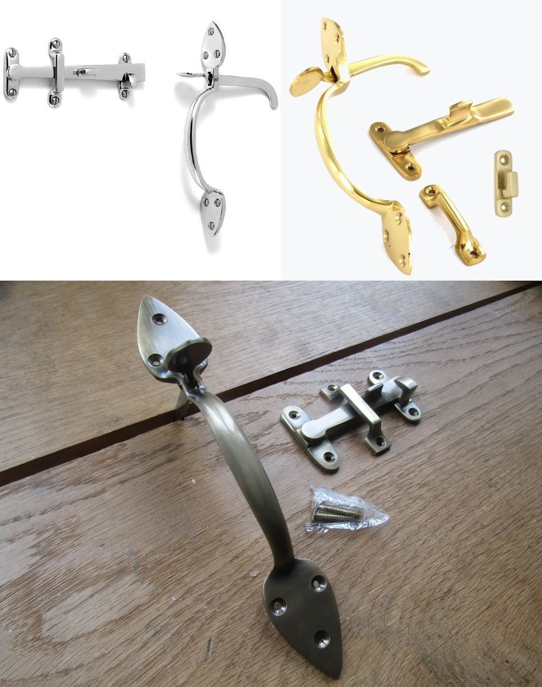 Rustic Brass Suffolk Latch Thumb Latch Spear Arrow Latch SOLID BRASS ...