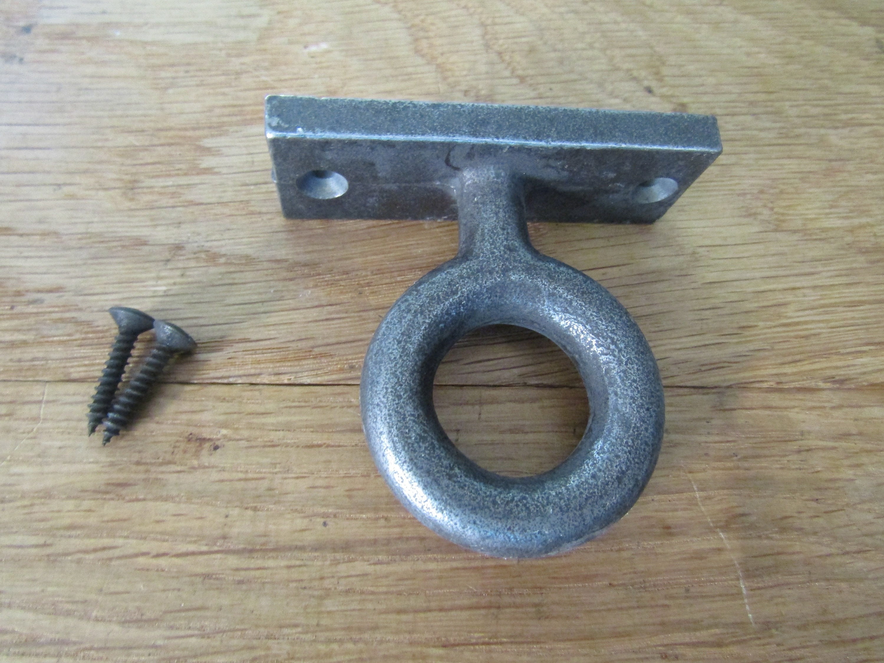 Vintage Rustic Cast Iron Ceiling Rose EYE LOOP Hook Plate - Etsy