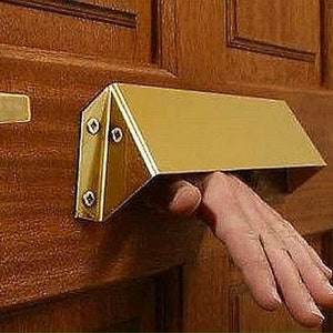 SECURITY HOOD 345 X 65mm Postal Letter Box Plate Safety Security Hood ...