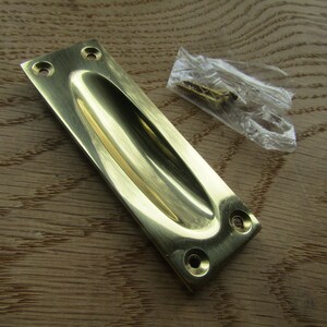 Solid Brass Recessed Inset Flush Handle Door Pull Handle Sliding Door ...