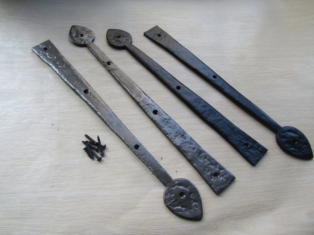 Rustic Iron Hinge Fronts False Hinge ARROW HEAD Vintage Gothic Tudor ...