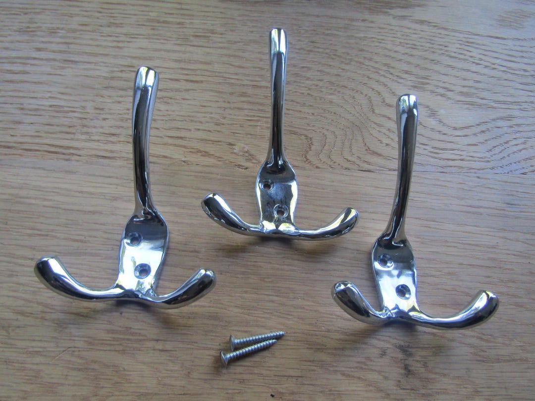 Traditional Victorian Style Coat Hook Classic Triple Hat and Coat Hook ...