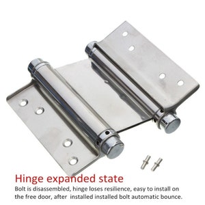4" CAFE SWING DOOR Hinge Steel Swing Saloon Saloon Louvre Door Hinges ...