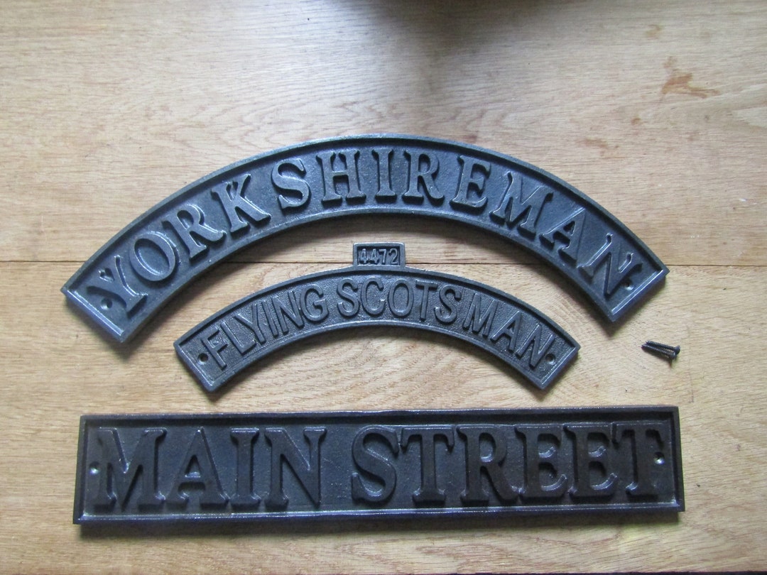 Solid Cast Iron Vintage Rustic Plaque Sign Notice Plate Wall Door Sign ...